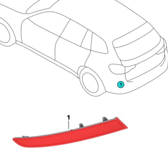 Genuine BMW 63-14-7-857-004 | Reflector Right | FREE Shipping on Most ...