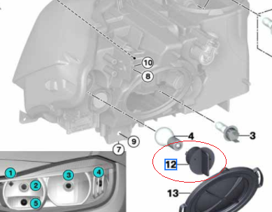 Genuine BMW 63-11-7-159-570 | Bulb Socket, Turn Indicator | FREE ...