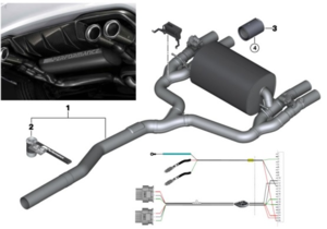 Genuine BMW 18-30-2-412-432 | F87 M2 M Performance Exhaust System ...