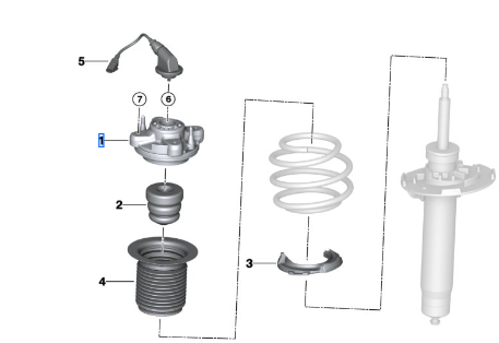 Genuine BMW 31-30-8-095-852 | Right Guide Support | FREE Shipping on ...