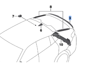 Genuine BMW 51-62-8-084-171 | G06 X6, F96 X6 M Performance Carbon Fiber ...