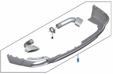 Genuine BMW 18-30-2-358-257 | M Performance Tailpipe Trim with Chrome ...