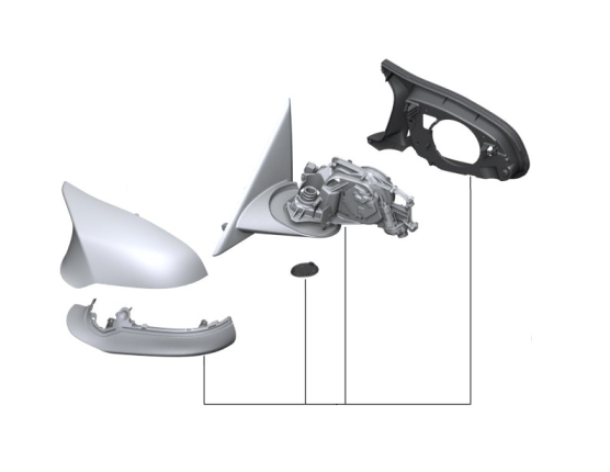 Genuine BMW PKF87M2CMIRRORS |F87 M2 Comp Package Side Mirrors Retrofit ...