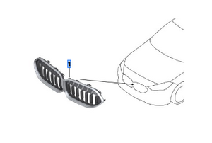 Genuine BMW 51-13-5-A39-375 | Grille Front (Luxury) | FREE Shipping on ...