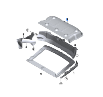 Genuine BMW 51-48-7-328-628 | Heat Insulator Rear Silencer | FREE ...
