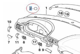 Genuine BMW 51-45-8-399-931 | Covering Cap - Black | FREE Shipping on ...