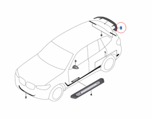 Genuine BMW 51-19-2-464-329 | G01 X3 M Performance Flow Through Black ...