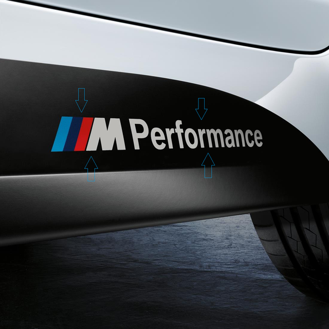 Genuine BMW 51-14-2-461-811 | M Performance Logo Decal Kit - Set of 2 ...