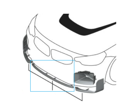 Genuine BMW 51-11-5-A5F-445 | G87 M2 M Performance Carbon Fiber Front ...