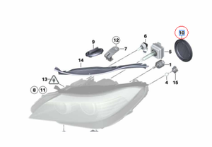 Genuine BMW 63-12-6-931-137 | Headlight Cover Cap | FREE Shipping on ...