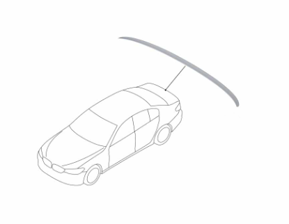 Genuine BMW 51-62-8-086-436 | F90 M5 LCI CS Carbon Fiber Rear Spoiler ...