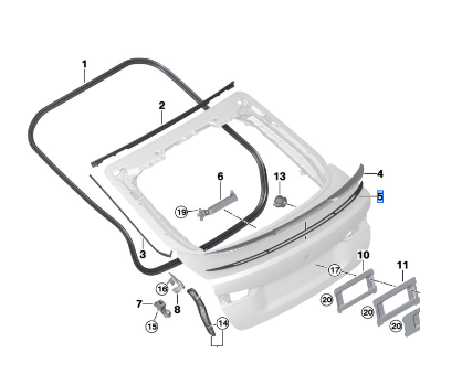 Genuine BMW 51-62-5-A12-206 | Adhesive Tape for Rear Spoiler | FREE ...
