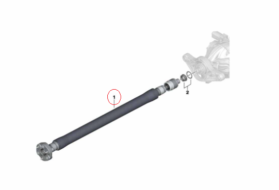 Genuine BMW 26-10-7-857-629 | Drive Shaft CFRP (L=1471mm) | FREE ...
