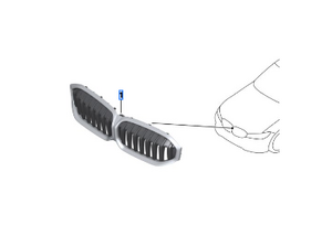 Genuine BMW 51-11-5-A1B-FB0 | G20 LCI Black Shadowline Grille - w/ Park ...