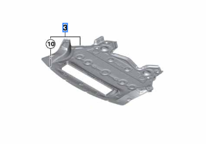 Genuine BMW 51-75-8-056-725 | Engine Encapsulation Front | FREE ...