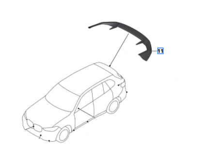 Genuine BMW 51-19-2-464-331 | G05 X5 M Performance Flow Through Rear ...