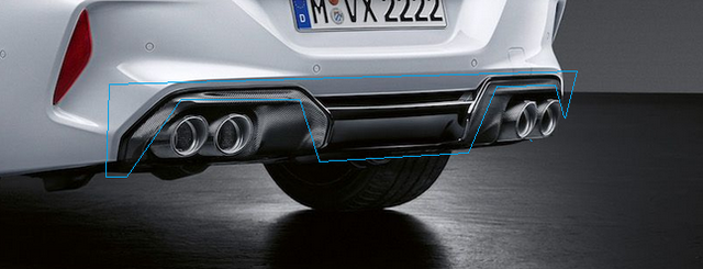 Genuine BMW 51-12-8-074-869 | F91/92/93 M8 M Carbon Package Rear ...