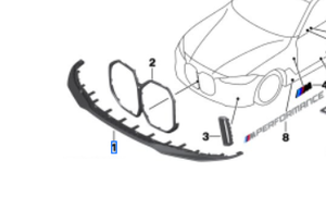 Genuine BMW 51-19-5-A36-851 | G26 4 Series GC M Performance Carbon ...