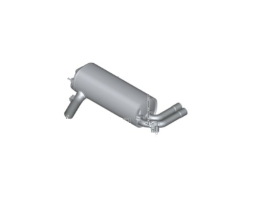 Genuine BMW 18-30-8-689-370 | Muffler Assembly, Rear | FREE Shipping on ...