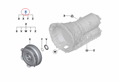 Genuine BMW 24-40-8-632-180 | Automatic Transmission Torque Converter ...