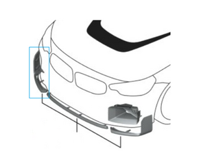 Genuine BMW 51-11-5-A5F-482 | G87 M2 M Performance Carbon Fiber Front ...