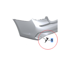 Genuine BMW 51-12-8-075-816 | Rear Bumper Grille - Right (M) | FREE ...