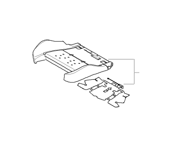 Genuine BMW 52-10-7-244-120 | Seat Cushion Pad w/ Occupancy Sensor ...