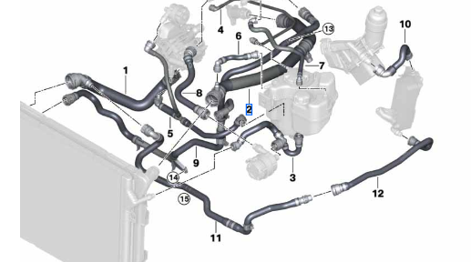 Genuine BMW 17-12-8-616-528 | Hose, Radiator-Engine | FREE Shipping on ...