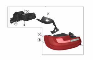 Genuine BMW 63-21-7-295-427 | Tail Lamp - Left | FREE Shipping on Most ...
