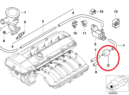 Genuine BMW 11-61-1-312-737 | Non-return Valve | FREE Shipping on Most ...