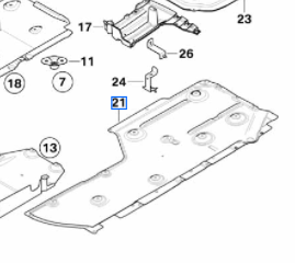 Genuine BMW 51-75-8-042-981 | Lateral Under-body Shield - Left | FREE ...