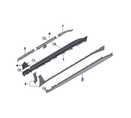 Genuine BMW 51-77-5-A36-104 | Rocker Panel, Lower - Right | FREE ...