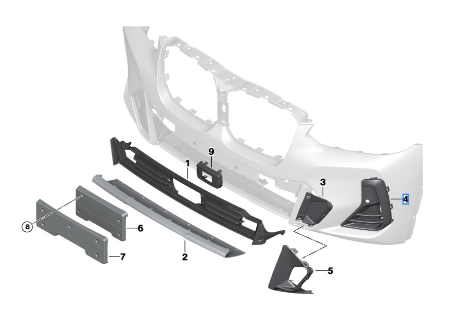 Genuine BMW 51-11-5-A41-F67 | Cover Air Duct Left | FREE Shipping on ...