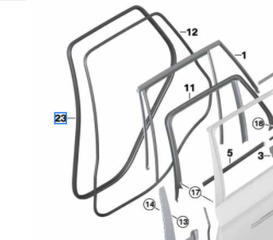 Genuine BMW 51-72-7-289-689 | Edge Protection Door Rear | FREE Shipping ...