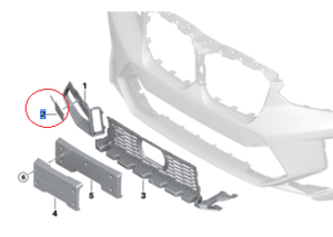 Genuine BMW 51-11-8-082-775 | F97 X3M LCI, F98 X4M LCI Front Towing ...