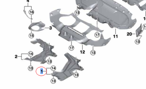 Genuine BMW 51-75-7-340-790 | Undershield For Tank, Right | FREE ...