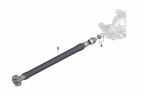 Genuine BMW 26-10-8-089-609 | Propeller Shaft CFRP (L=1477mm) | FREE ...