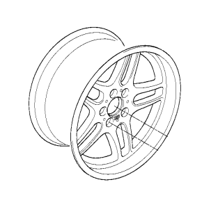 Genuine BMW 36-11-2-227-931 | 18" Style 37 M Parallel Spoke Alloy Wheel ...