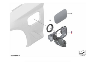 Genuine BMW 51-17-7-433-414 | Cover Housing Charging Socket | FREE ...