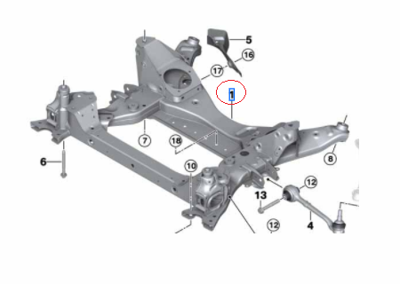 Genuine BMW 31-10-8-096-675 | Front Axle Support | FREE Shipping on ...