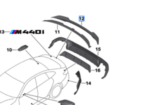 Genuine BMW 51-19-5-A36-997 | G26 M Performance Carbon Fiber Rear ...