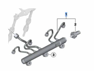 Genuine BMW 13-53-8-649-321 | Injection Tube (5 - 8) | FREE Shipping on ...