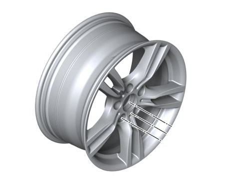Genuine BMW 36-11-7-845-881 | Alloy Wheel, Rear (Style 400M) | FREE ...