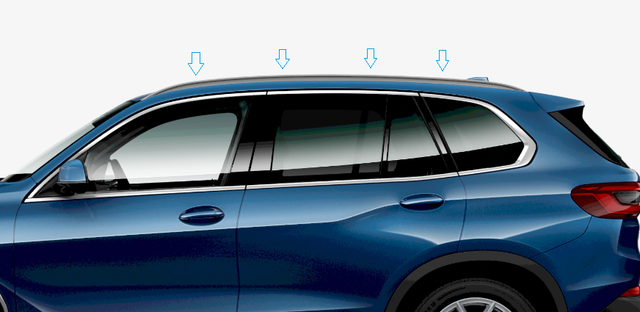 Genuine BMW PKG05ROOFRAILS | G05 X5, F95 X5M Roof Rail Retrofit Kit ...