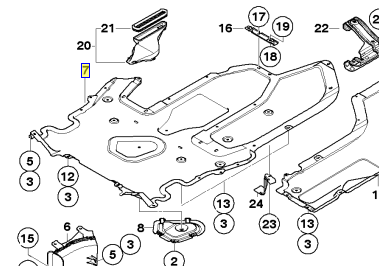 Genuine BMW 51-75-7-203-956 | Underfloor Coating Center | FREE Shipping ...