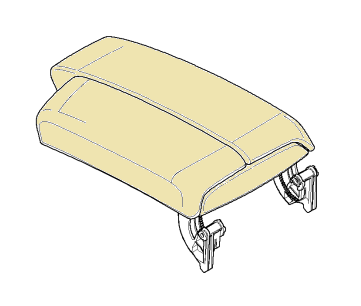 Genuine BMW 51-16-7-147-221 | Armrest In Leather Front - Beige | FREE ...