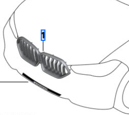 Genuine BMW 51-71-2-467-264 | G06 X6 M Performance Carbon Fiber Front ...