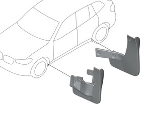 Genuine BMW 82-16-2-410-525 | G01 X3 Mud Flaps Sets | FREE Shipping on ...