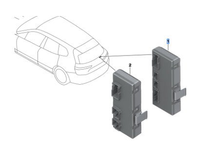 Genuine BMW 61-35-5-A53-D07c | Control Unit, Tailgate Function Module ...