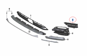 Genuine BMW 51-11-7-459-520 | Cover Plate for Air Inlet - Right | FREE ...